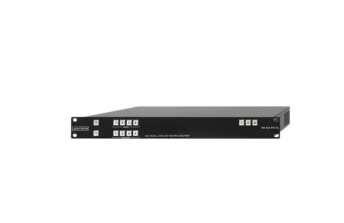 MX4x4DVI-DL | 4×4 Dual-Link DVI Matrix Switcher
