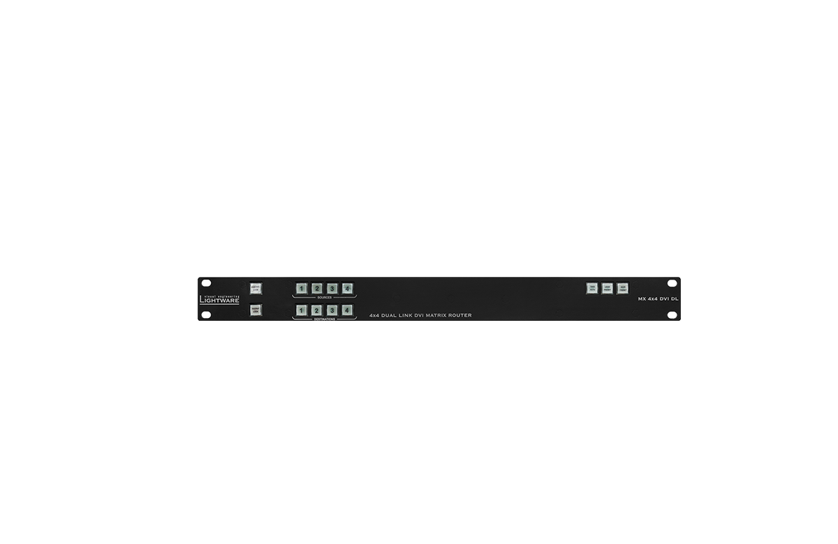 MX4x4DVI-DL | 4×4 Dual-Link DVI Matrix Switcher